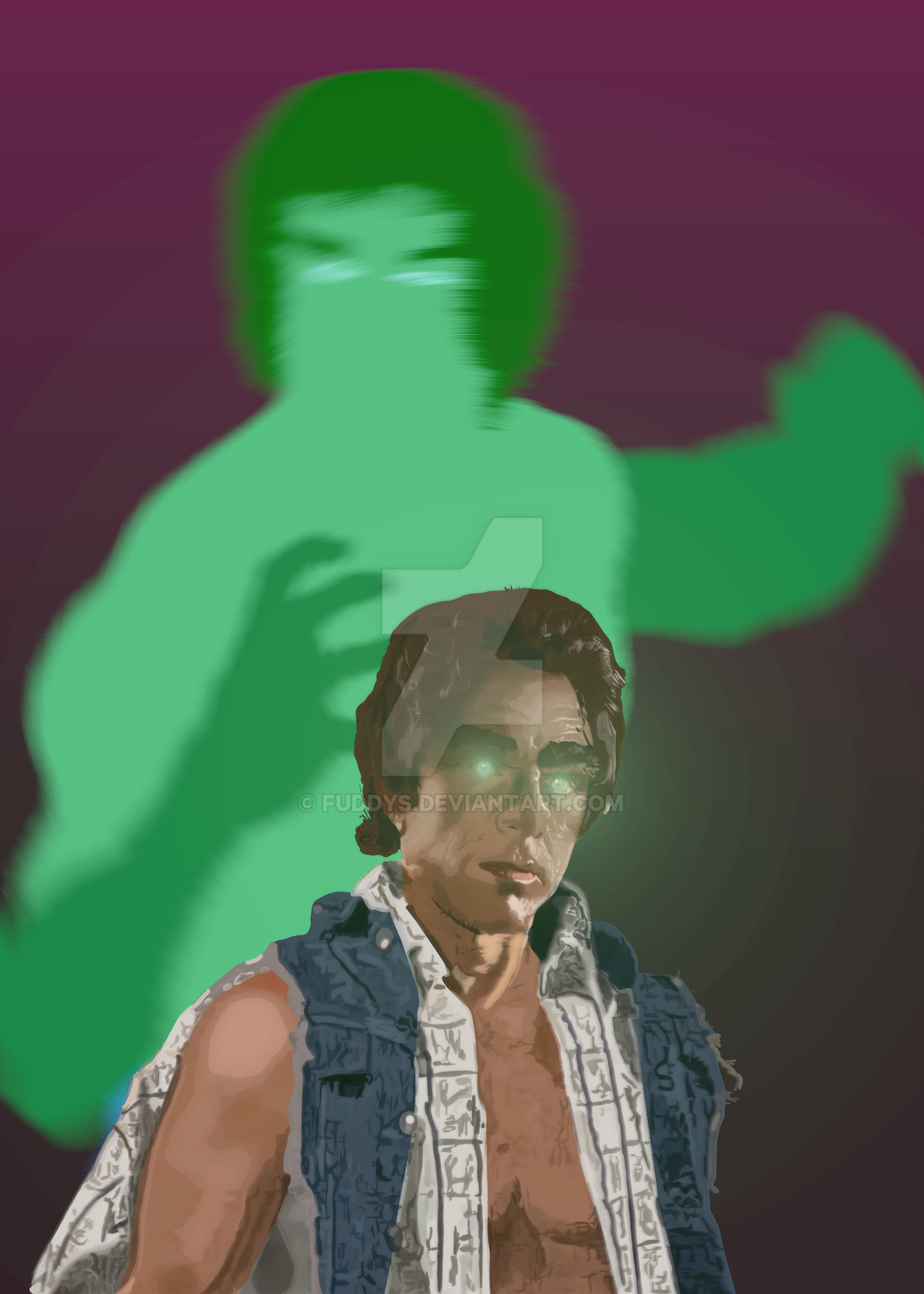 David Banner half transformation. #10 Possessed. by Fuddys on DeviantArt David Banner half transformation. #10 Possessed. by Fuddys on DeviantArt
