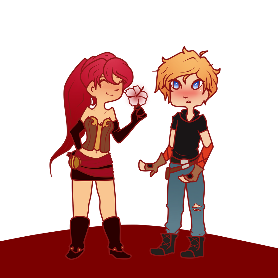 Rwby Pyrrhajaune By Moretealove On Deviantart