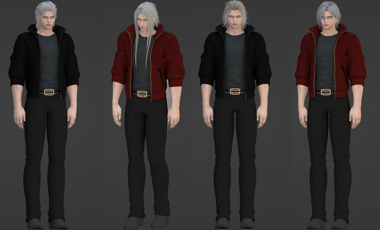 Ff7 Sephiroth Short Hair Dl By Akonyah On Deviantart