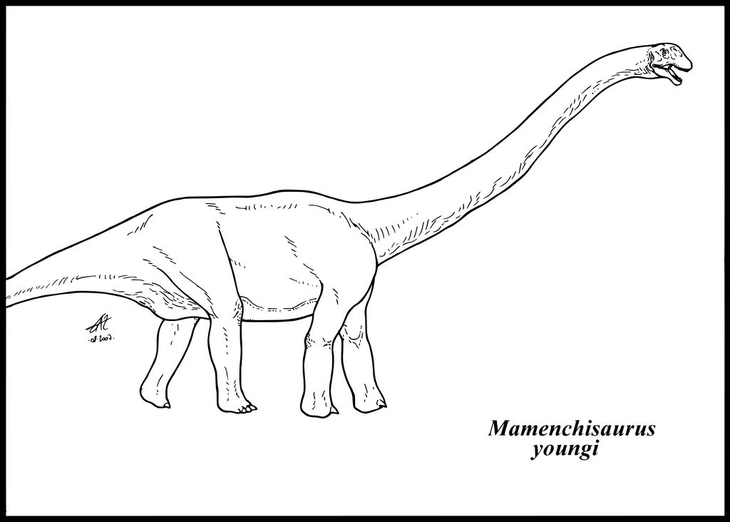 Mamenchisaurus youngi by zakafreakarama on DeviantArt