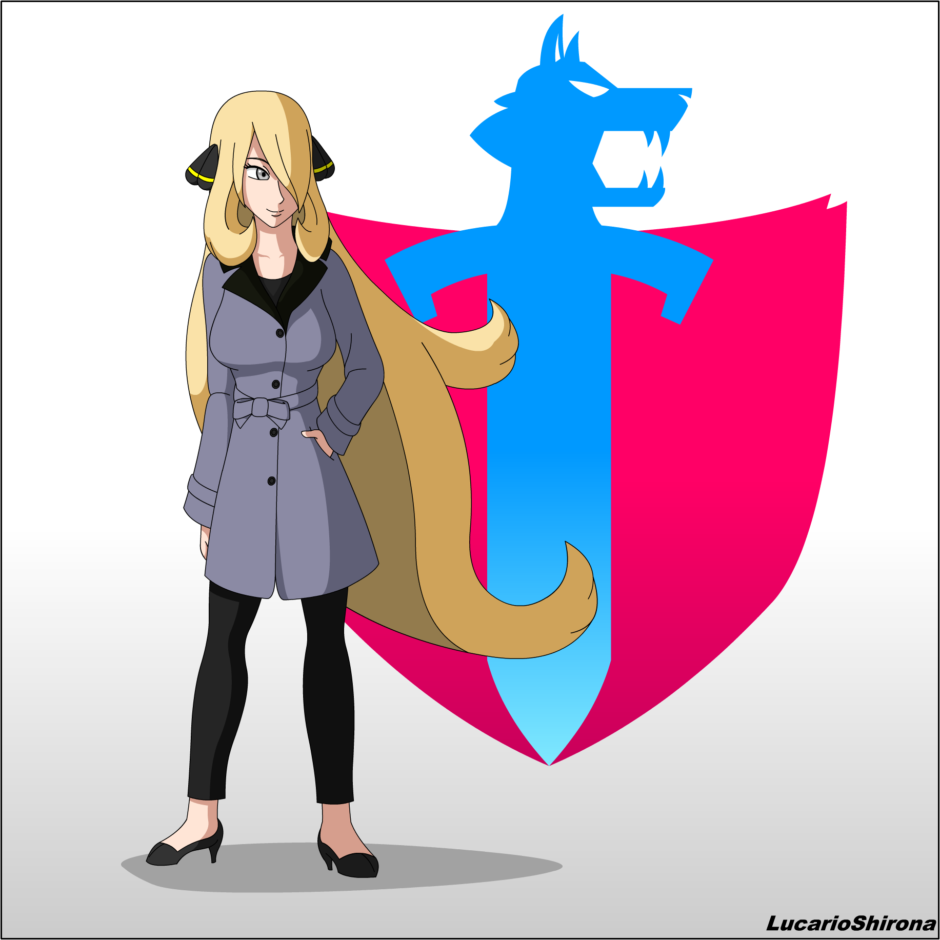Champion Cynthia Galar Region Outfit By Lucarioshirona On Deviantart