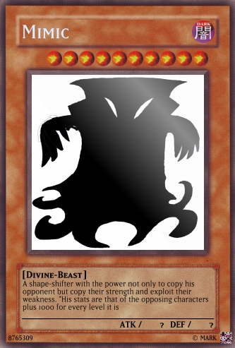 Yugioh Card version of Mimic by Gunmetal2005 on DeviantArt