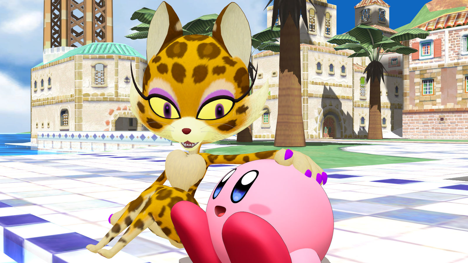 Clawroline And Kirby By Lavells Enterprise On Deviantart