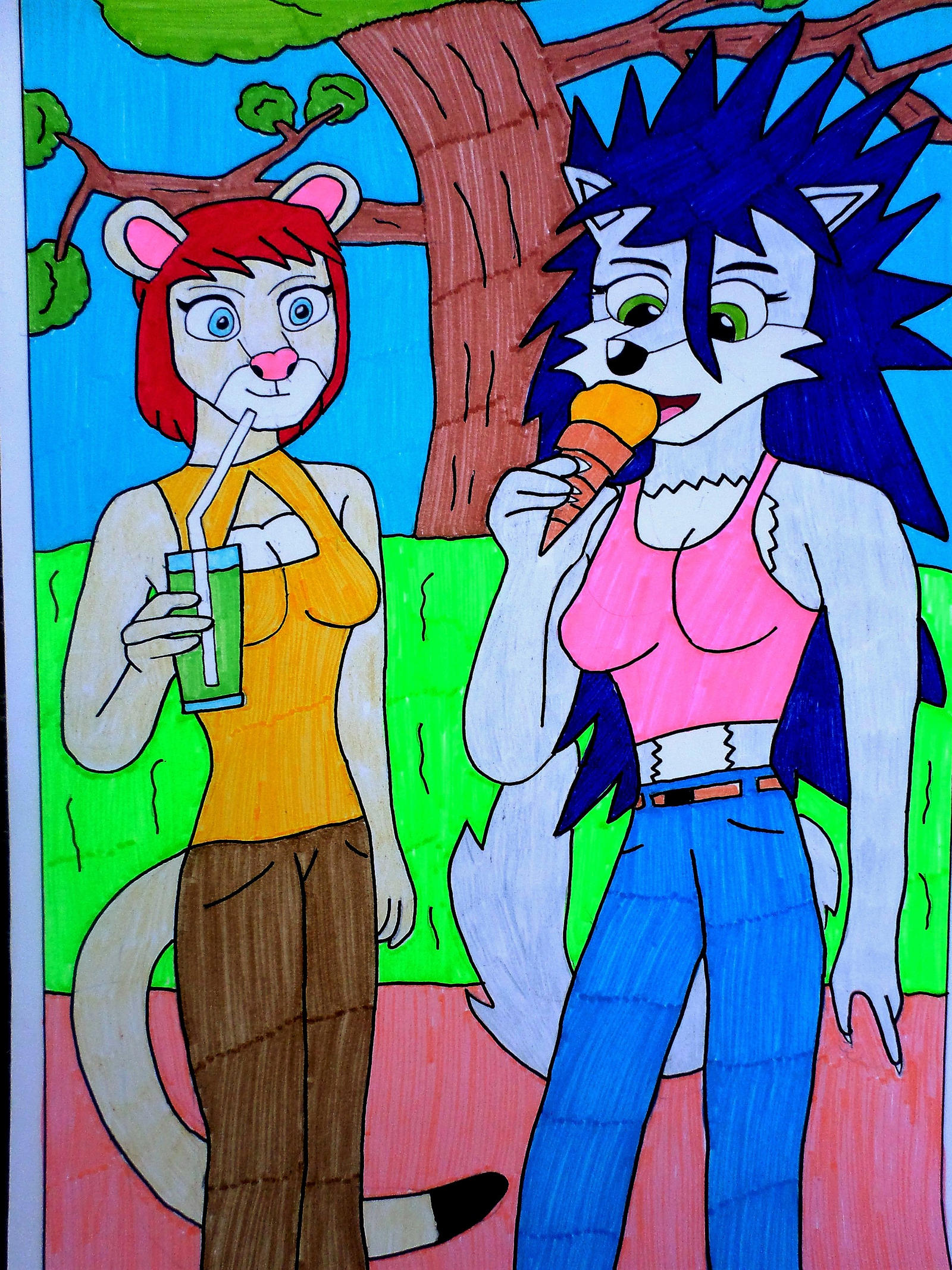 Bff Zuly And Sinthia Having A Nice Time By Dark Seid On Deviantart