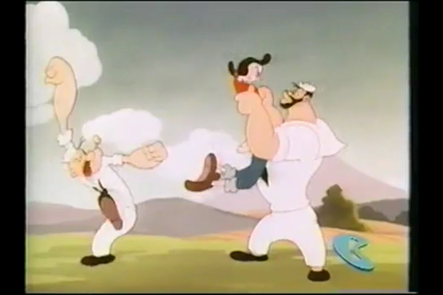 Popeye Ready To Punch Bluto By Omarvel1 On Deviantart