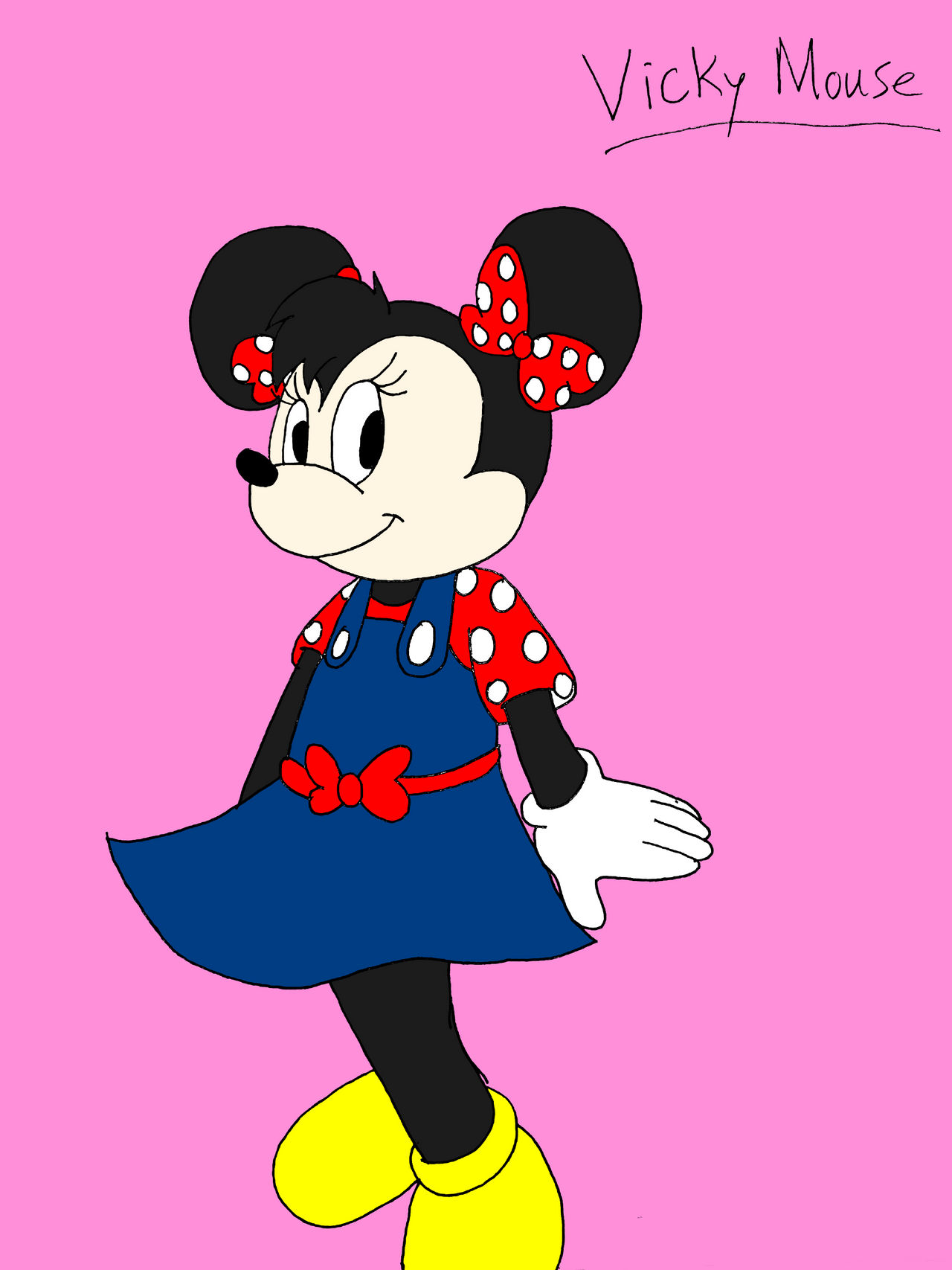 Mickey Mouse Oc Vicky Mouse By Andyfoxmario On Deviantart