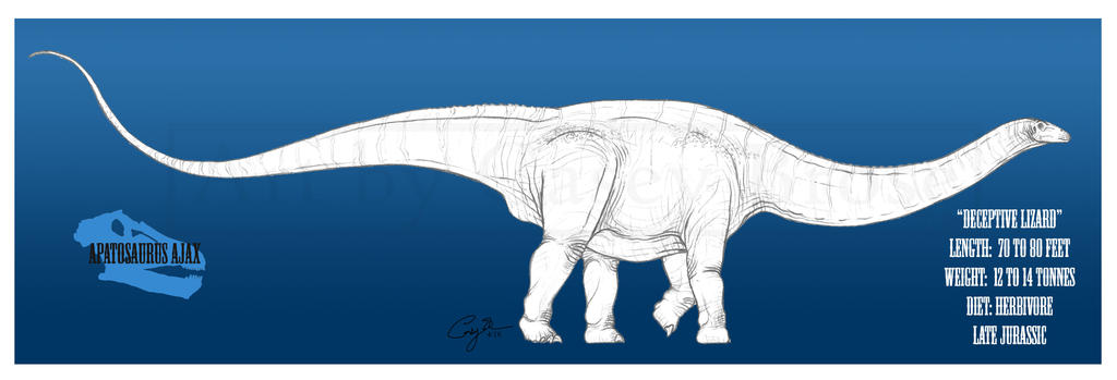 Apatosaurus ajax by BlueCea on DeviantArt Apatosaurus ajax by BlueCea on DeviantArt