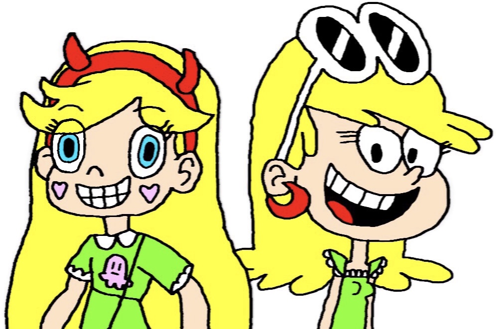 Star Butterfly And Leni Loud By Bluehedgehog1997 On Deviantart