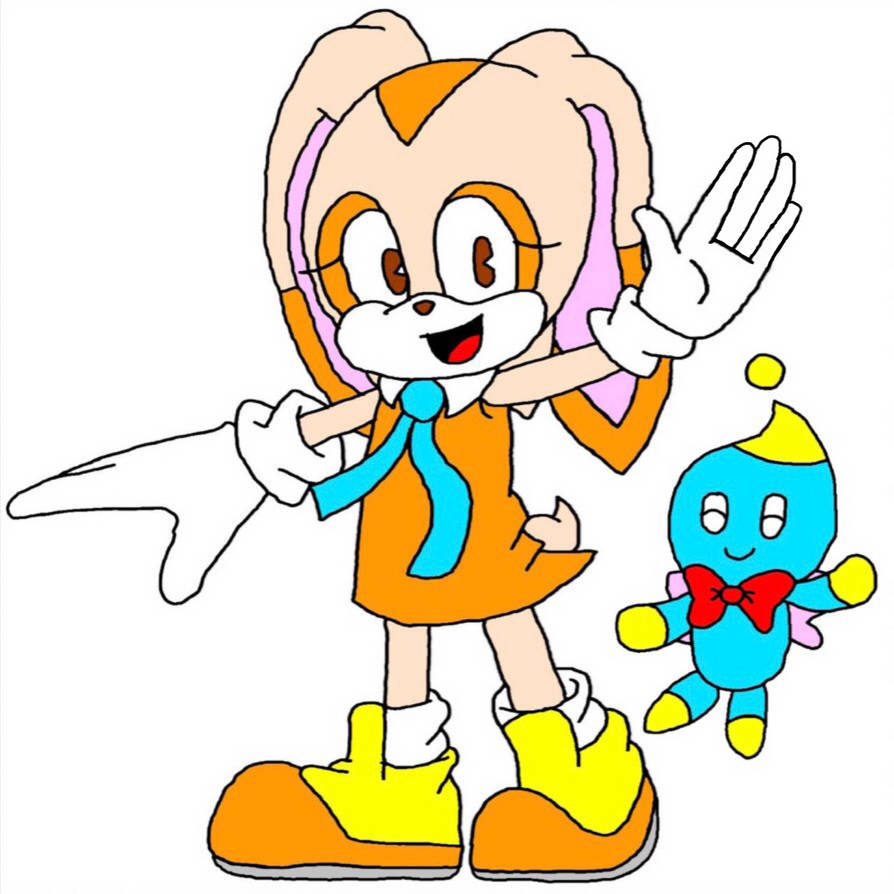 Cream The Rabbit And Cheese The Chao By Majorstarlight On Deviantart