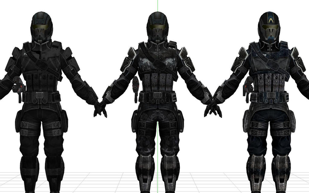 Mass Effect 3 Alliance Soldiers By 32rabbit On Deviantart