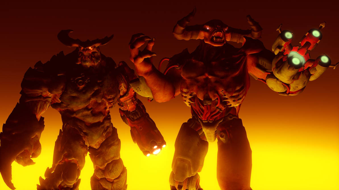 Doom Cyber Demon 2 Versions Dl Mmd Only By 32rabbit On Deviantart