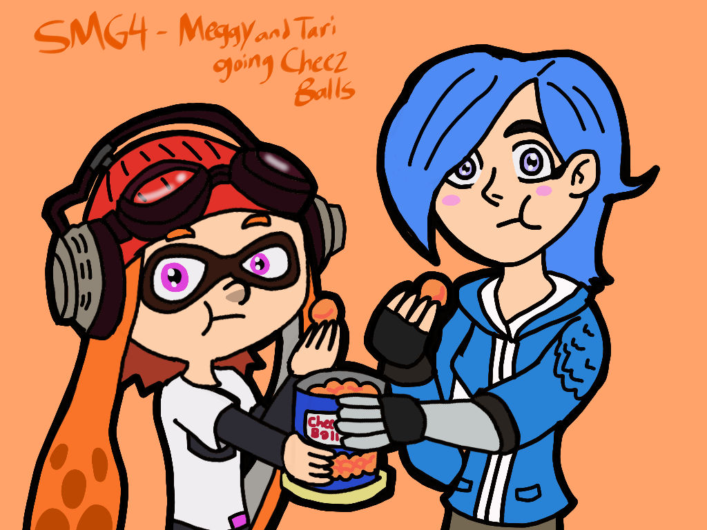 Smg4 Meggy And Tari Going Cheez Balls By Ultrasponge On Deviantart