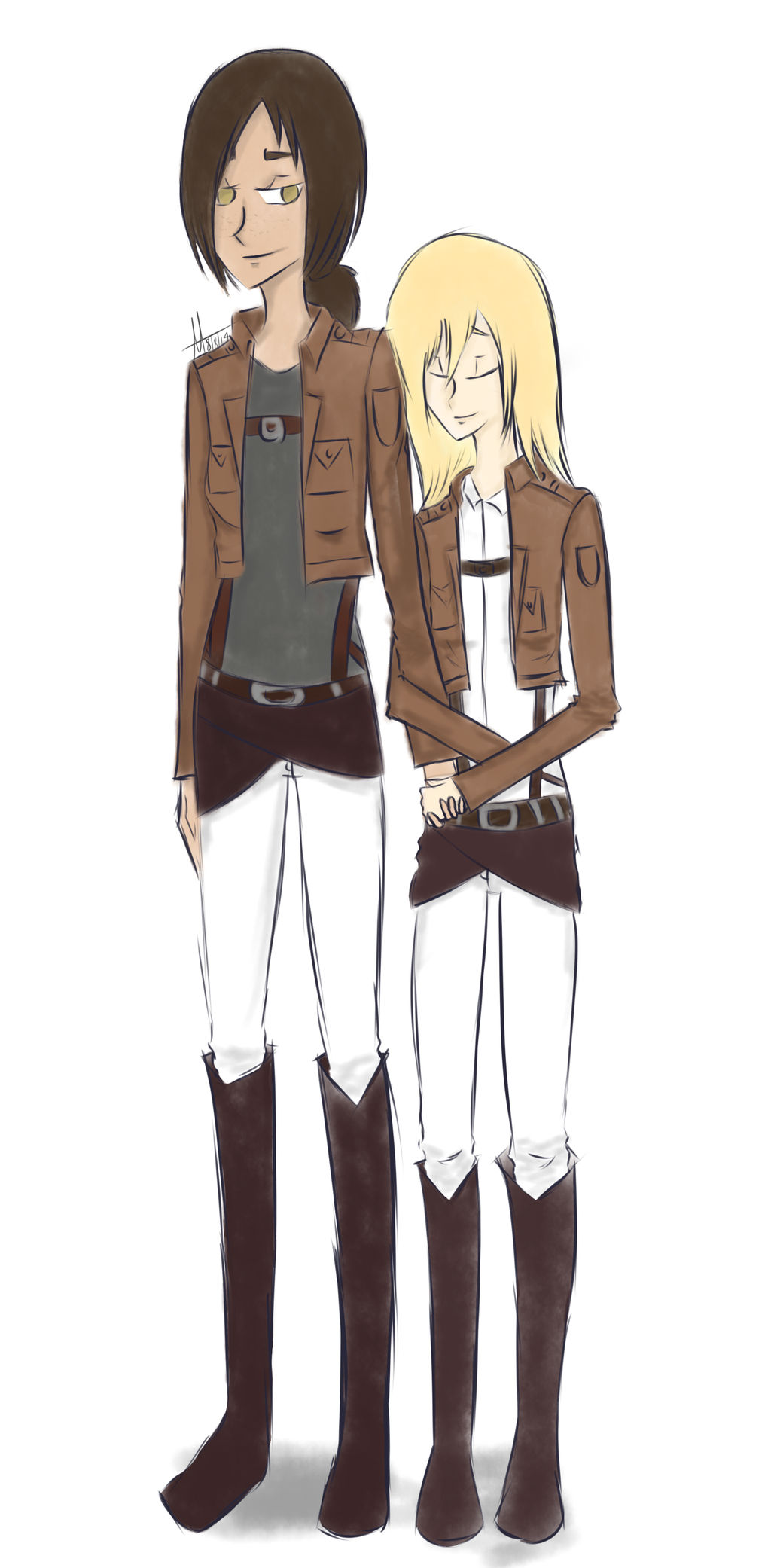 Ymir And Krista By Cemeterybackyards On Deviantart