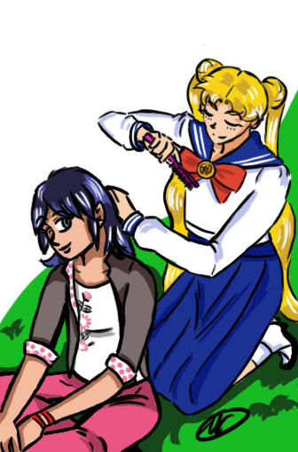 Usagi And Marinette Crossover By Sixthedtion On Deviantart