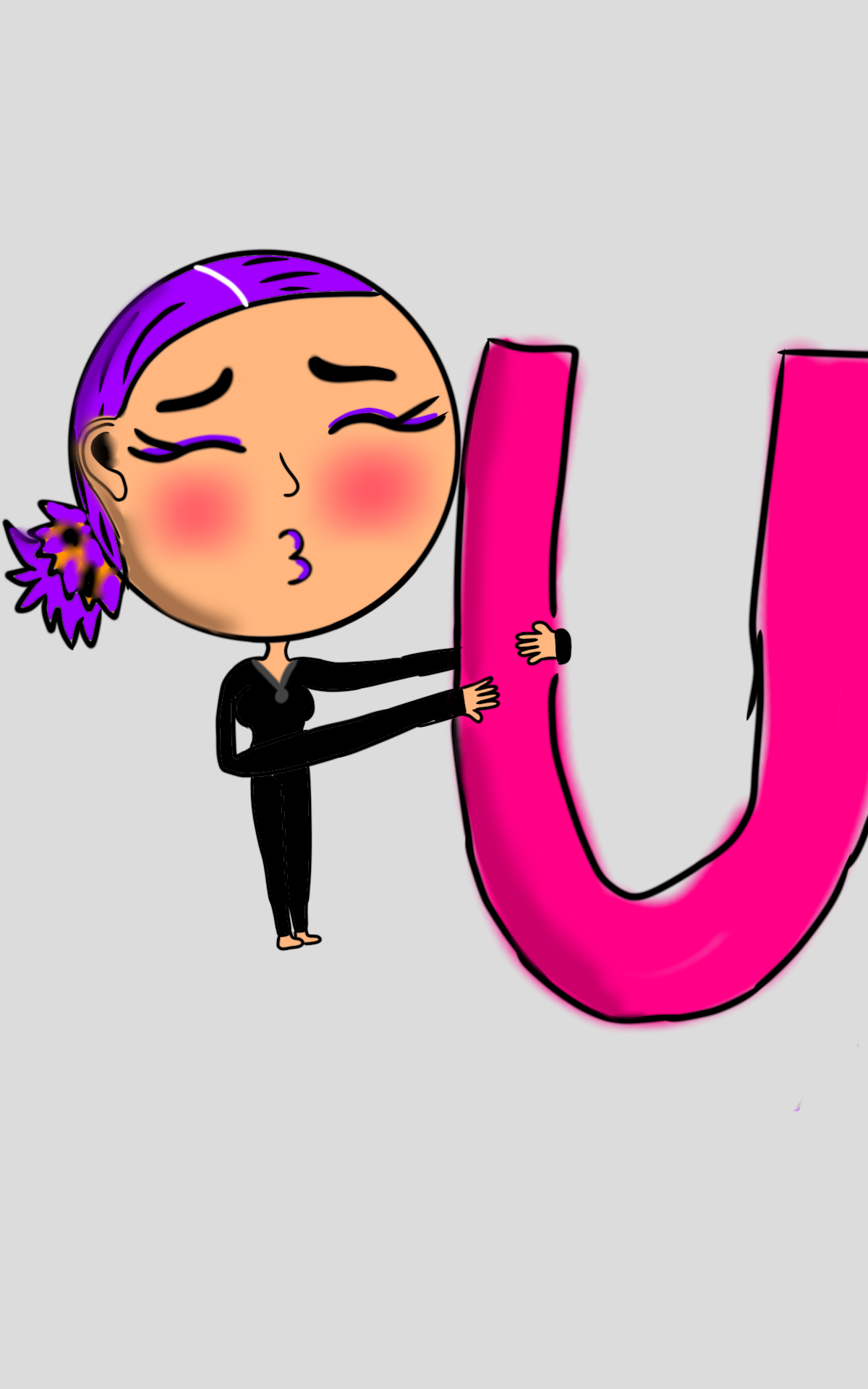 Spookosia Just Hugging The Pink U By Embergurl267 On Deviantart