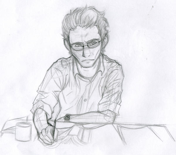 Harry Osborn- Sketch by KasaraWolf on DeviantArt