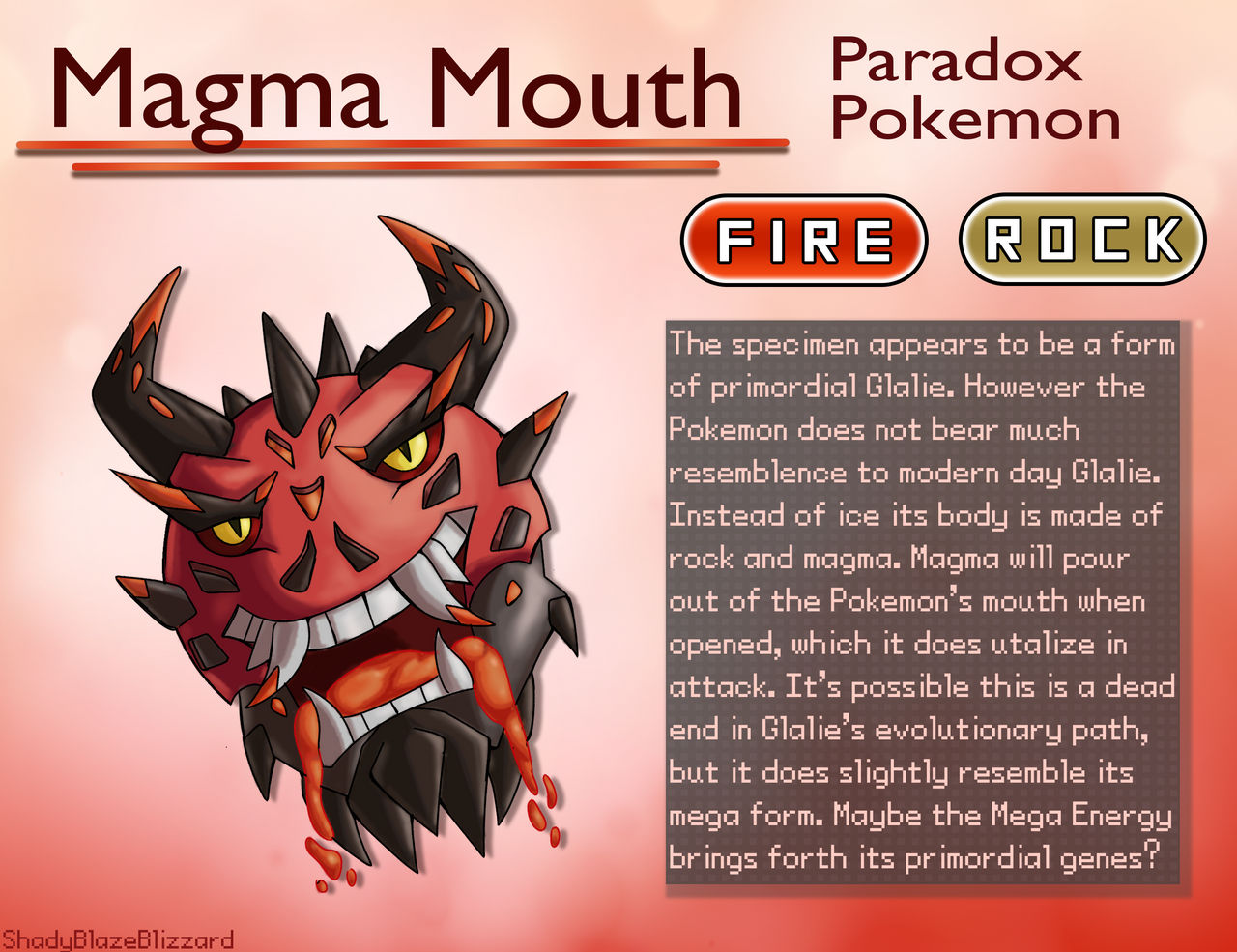 Paradox Pokemon Magma Mouth By Shadyblazeblizzard On Deviantart