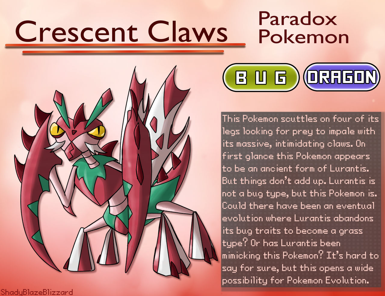 Paradox Pokemon Crescent Claws By Shadyblazeblizzard On Deviantart