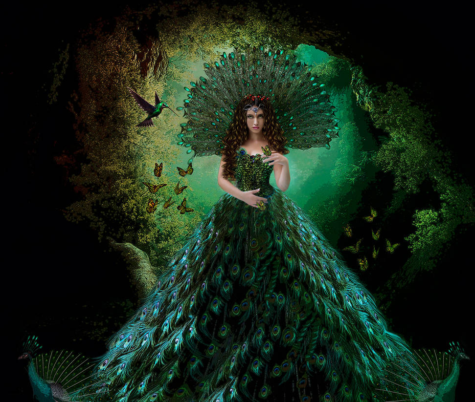 The Peacock Lady By Annemaria48 On Deviantart