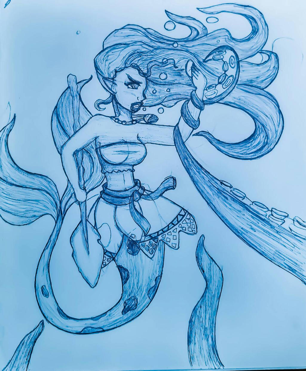 Moana Fighting Tentacles By Coolbeaniebabez On Deviantart