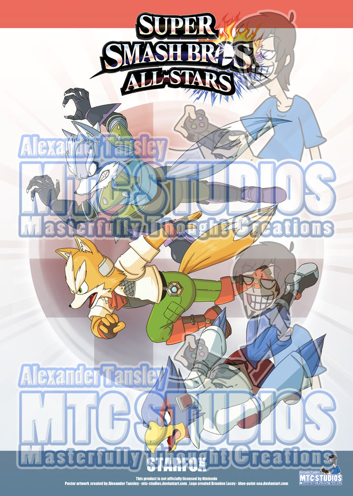 Super Smash Bros Poster 10 Starfox Prev By Drcrafty On Deviantart
