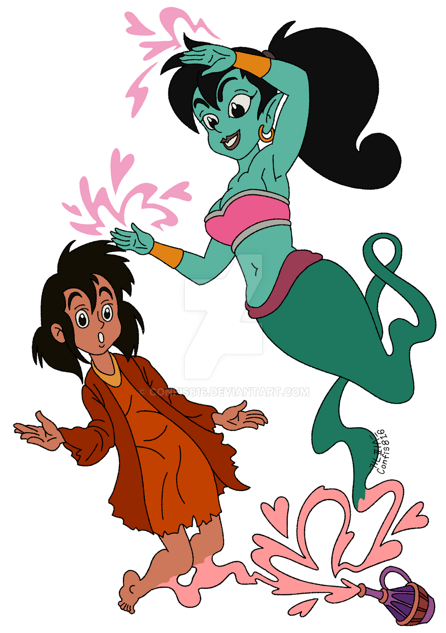 Disneys Genies And Harem Girls On Geniesbottle Deviantart