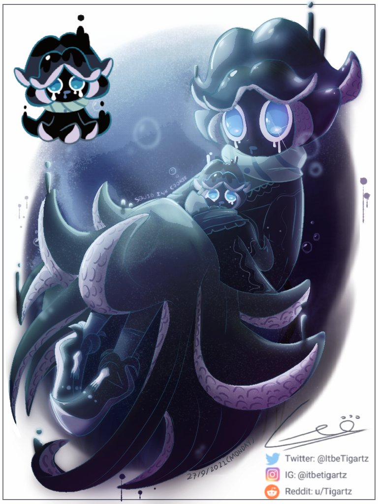Squid Ink Cookie Cookie Run By Tigartz On Deviantart