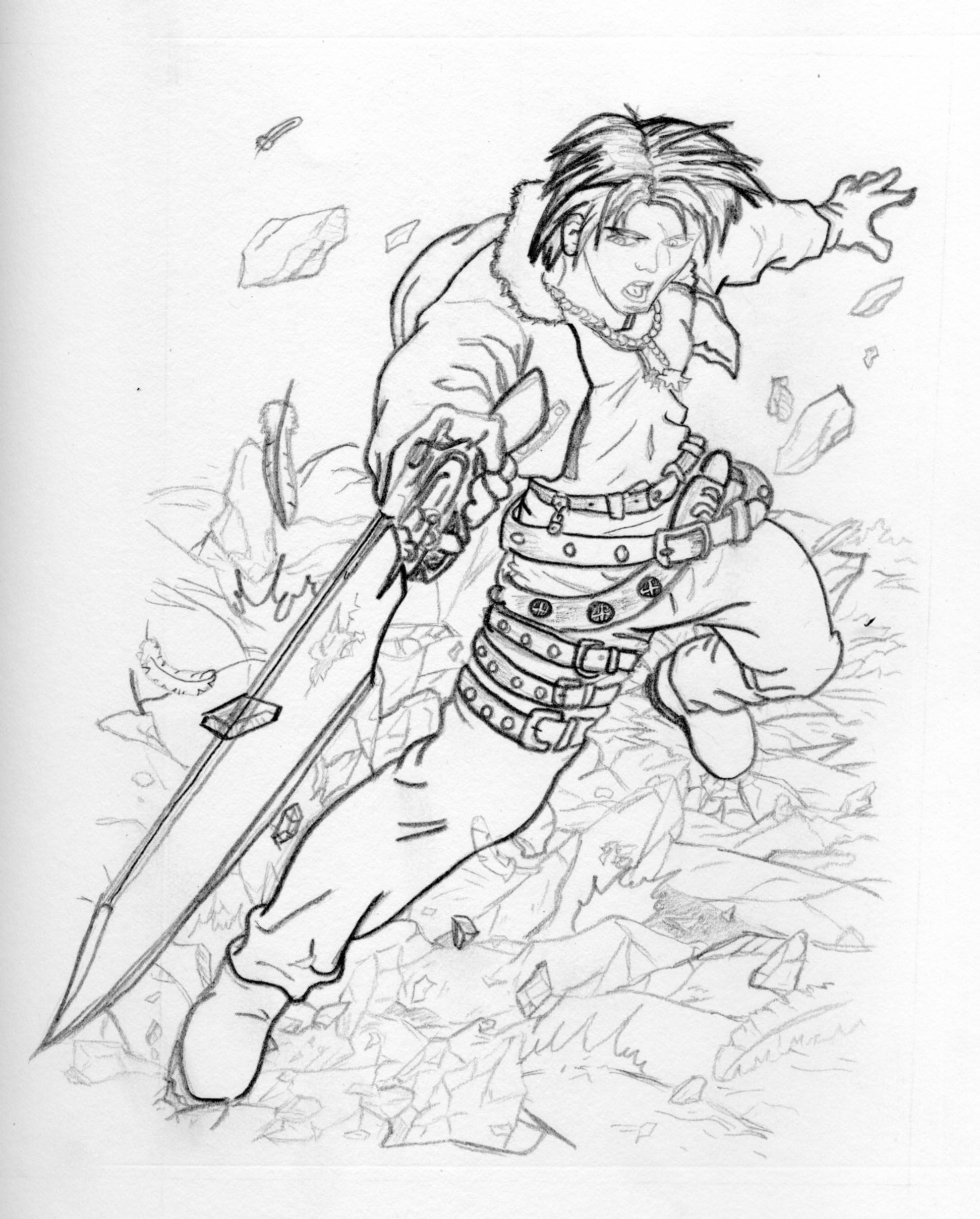 Squall Its a drawing o.O by shadowbaha90 on DeviantArt