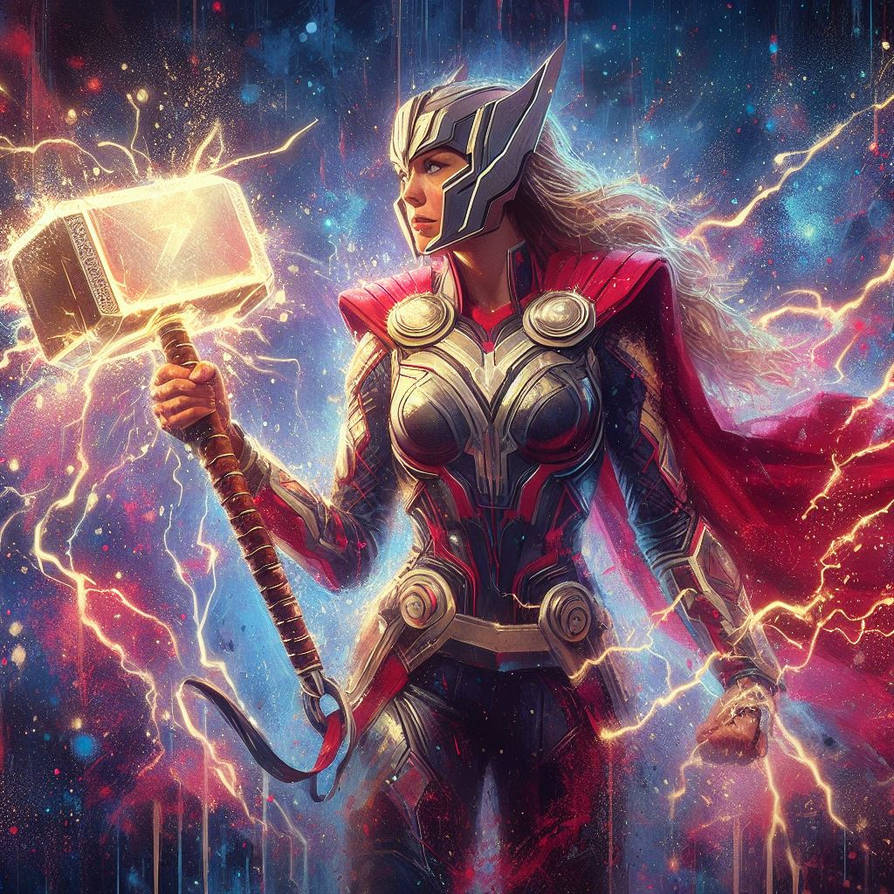 Girl Super Hero Mjolnir By Winter309 On Deviantart