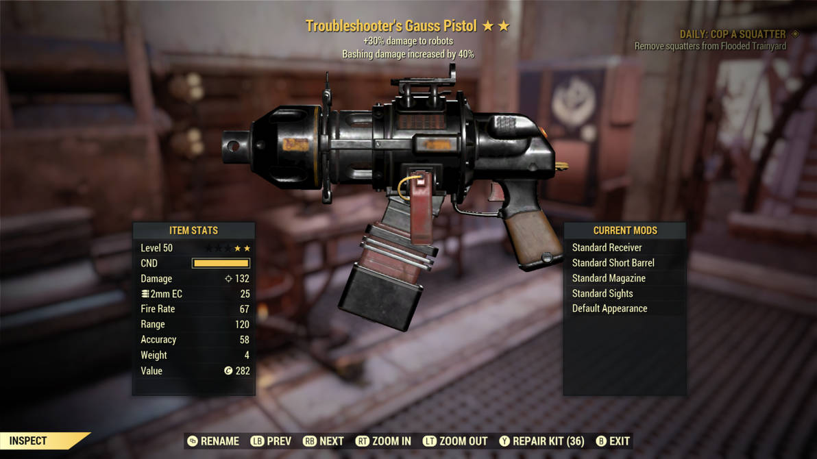 Fallout 76 Gauss Pistol By SPARTAN22294 On DeviantArt fallout-76-gauss-pistol-by-spartan22294-on-deviantart