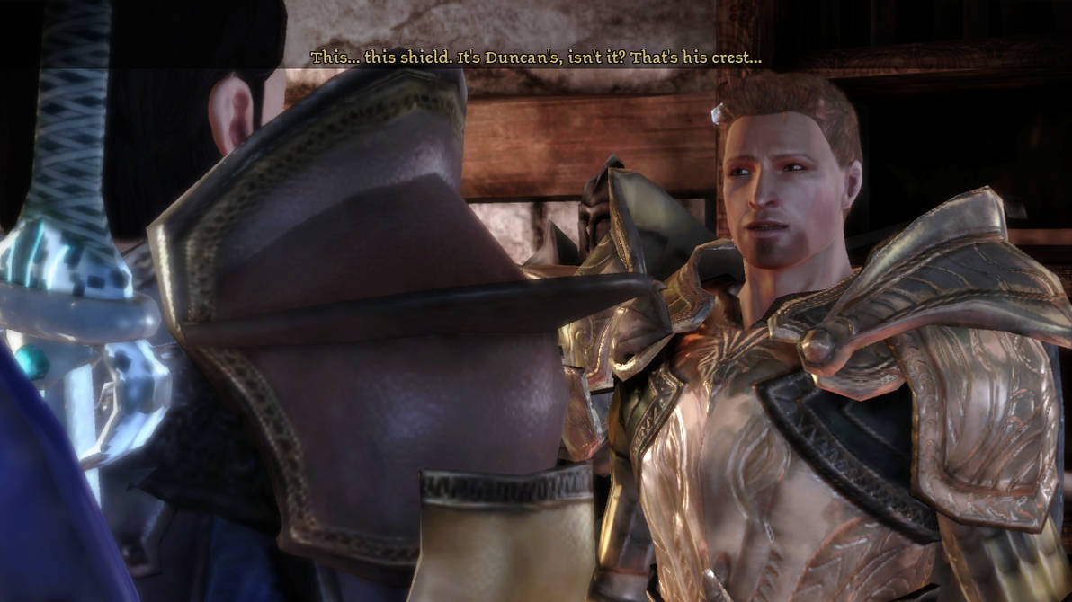 DAO Giving Duncan's Shield to Alistair by SPARTAN22294 on DeviantArt DAO Giving Duncan's Shield to Alistair by SPARTAN22294 on DeviantArt