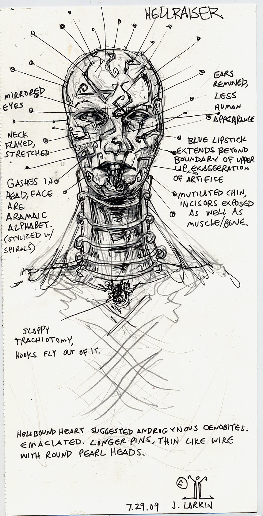 Hellraiserpinhead Redesign By Larkin Art On Deviantart