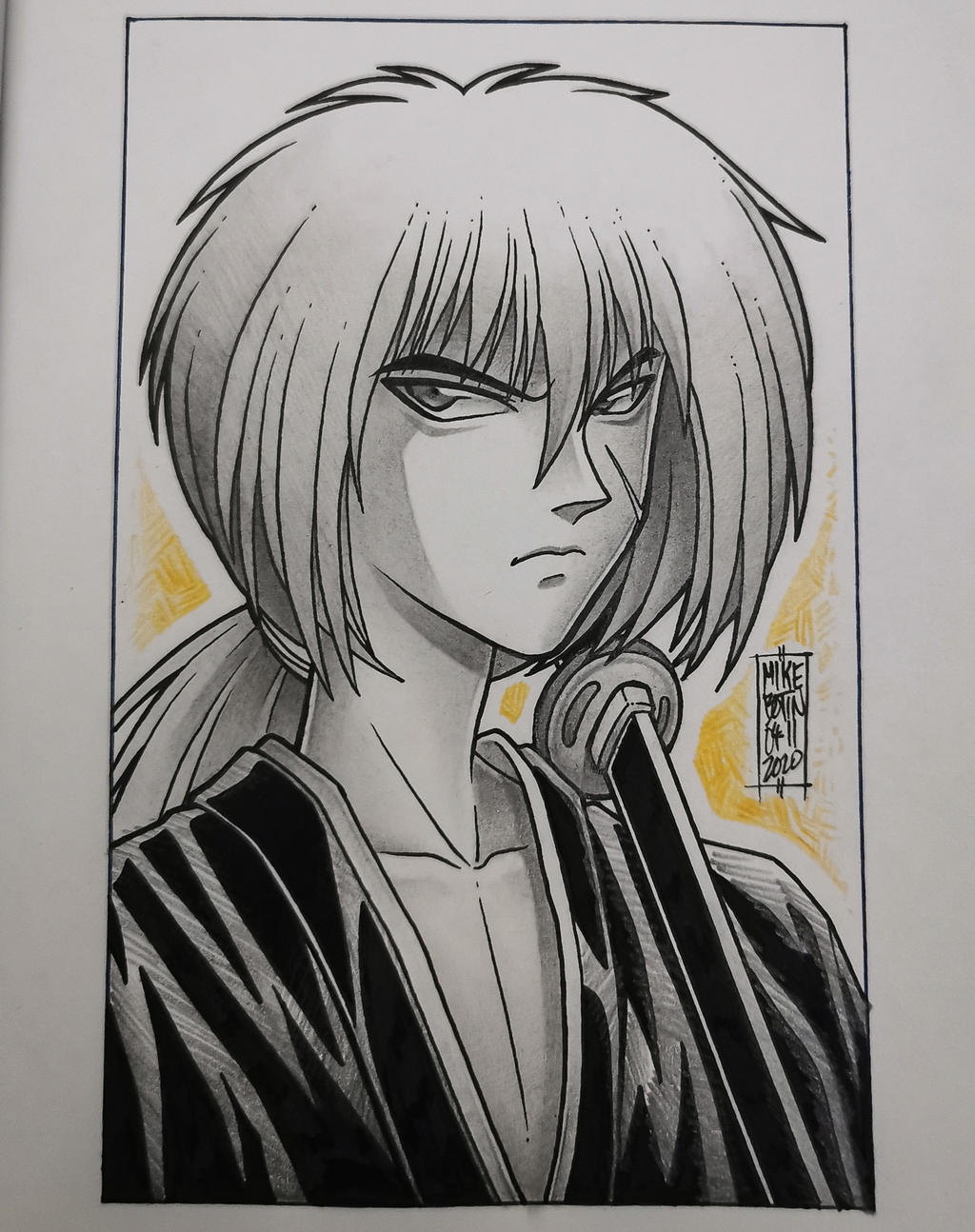 Fanart Kenshin Himura By Maztabotin On Deviantart