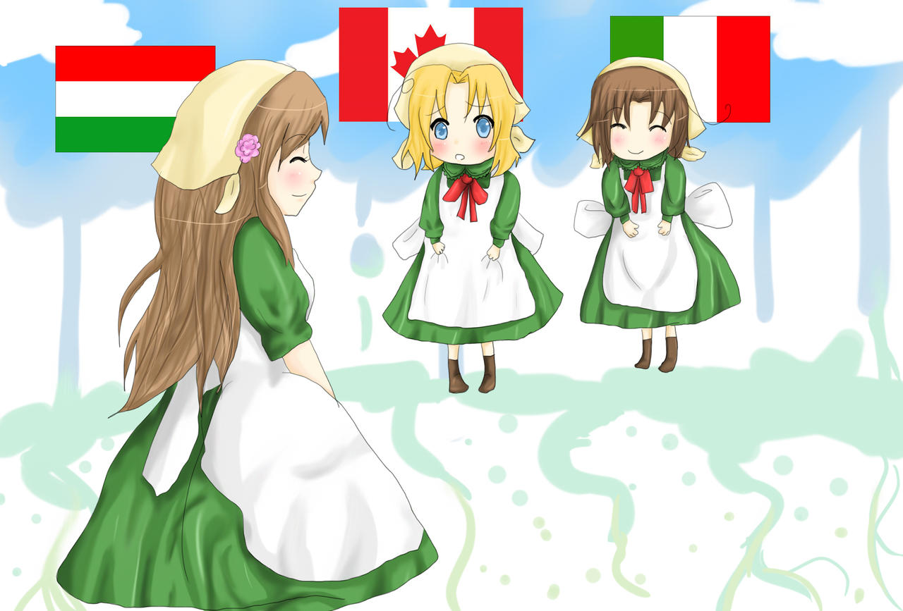 Maid Trio By Narutoxhinatafan On Deviantart