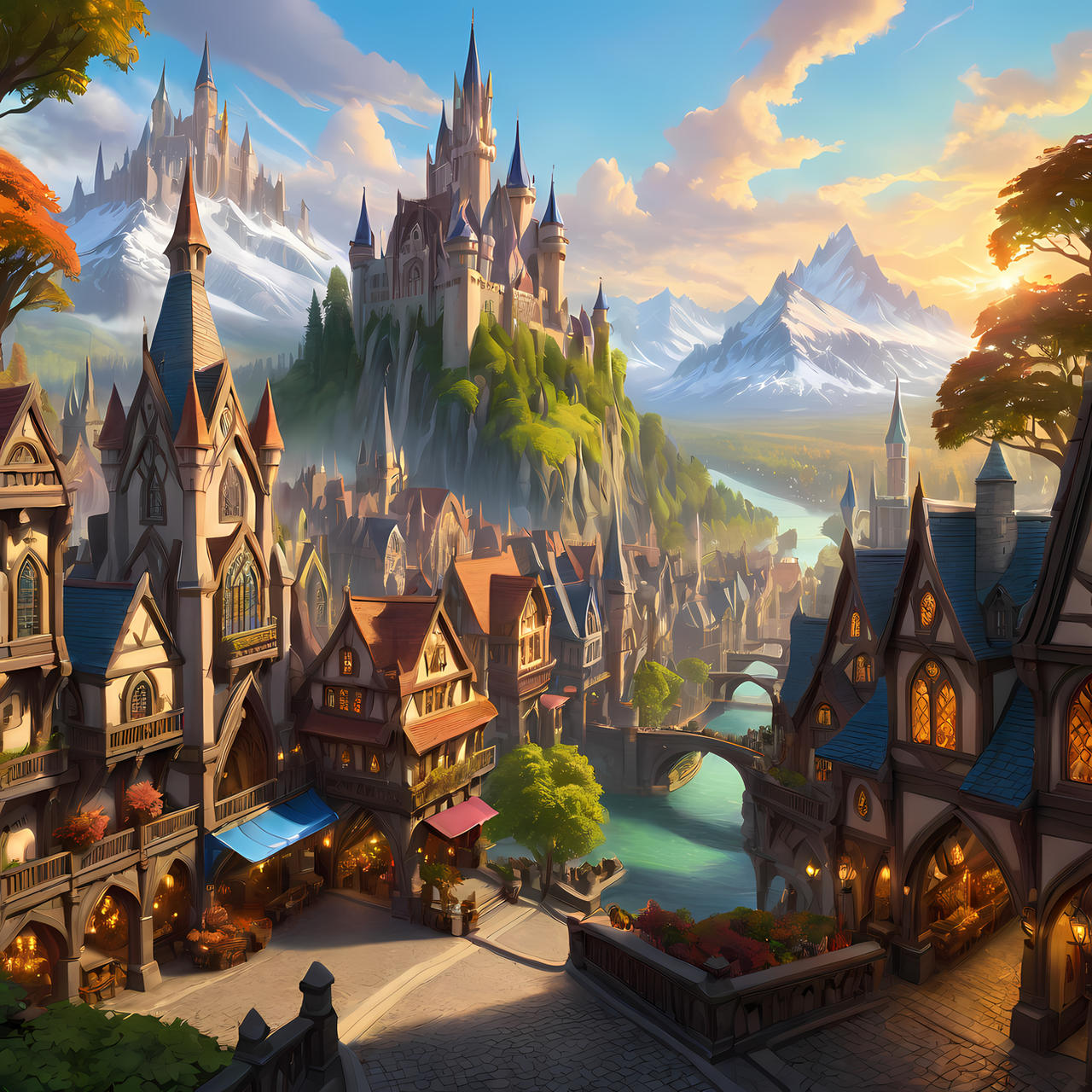 Azeroth-inspired-fantasy-city-soaring-spires by halitcan on DeviantArt Azeroth-inspired-fantasy-city-soaring-spires by halitcan on DeviantArt