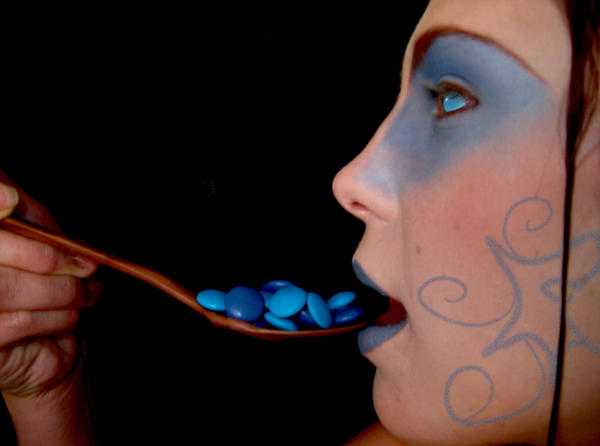 blue smarties by lauraart on DeviantArt