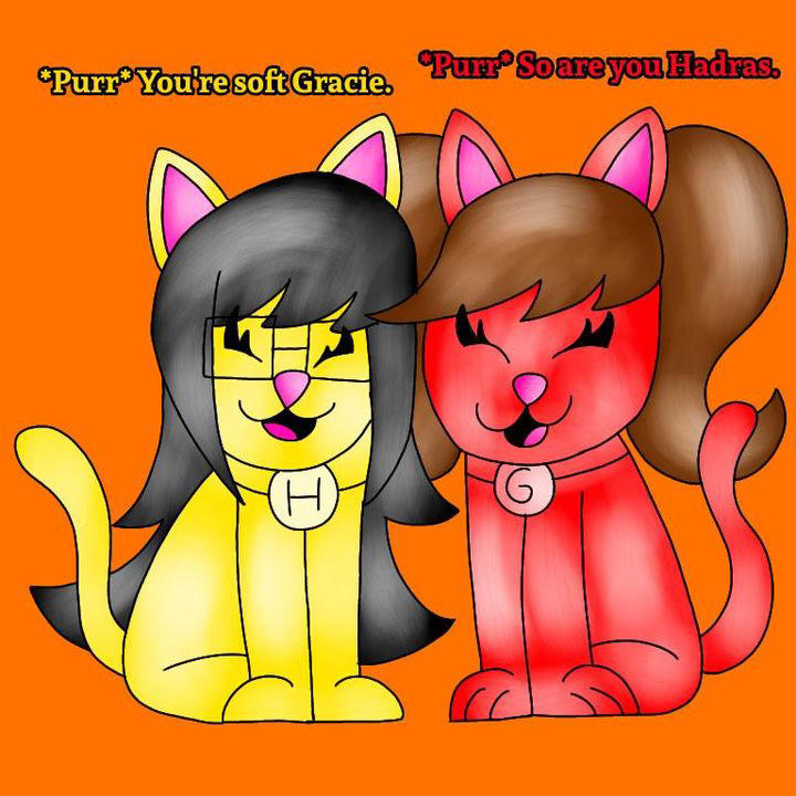 Cuddling Cats By Graciesupersuitcases On Deviantart