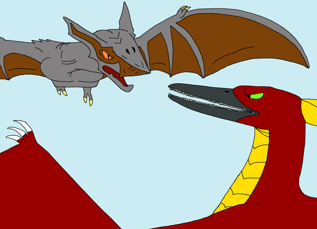 Rodan Vs Gyaos By Dougalthehedgehog On Deviantart