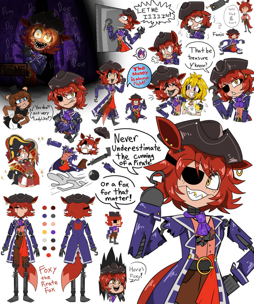 Foxy The Pirate Fox By Memesandrainbows On Deviantart