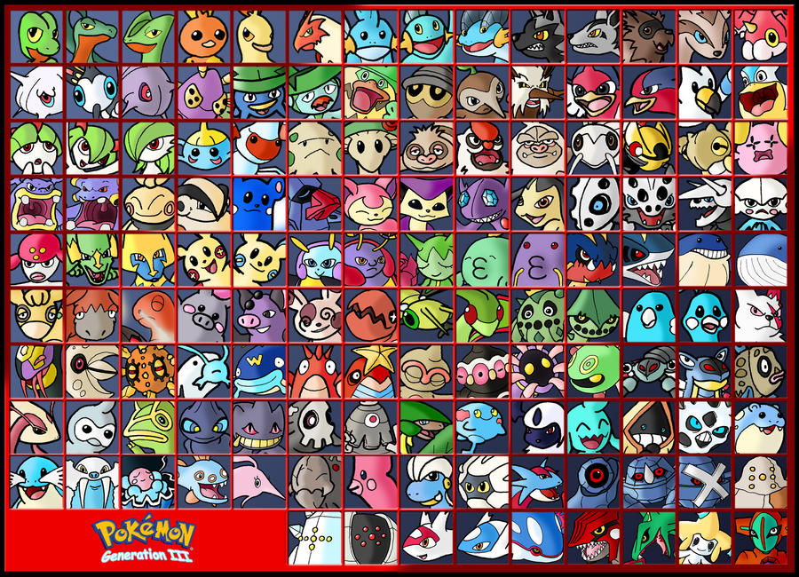 Pokemon Generation 3 By ZappaZee On DeviantArt pokemon-generation-3-by-zappazee-on-deviantart