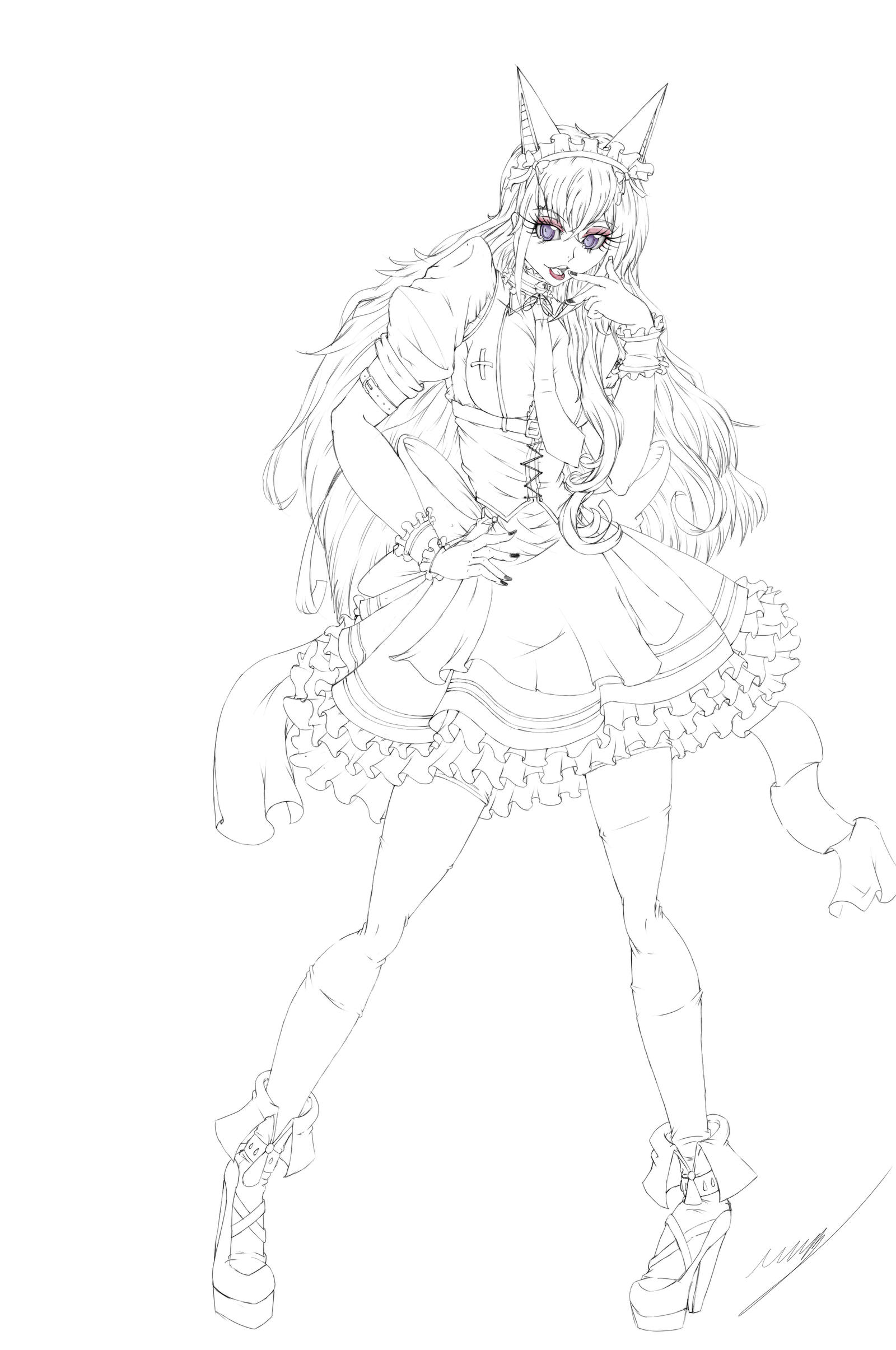 Patreon World Line Maid By Beigepaladin On Deviantart