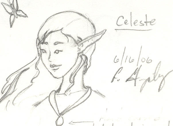character sketch: Celeste by windraven on DeviantArt
