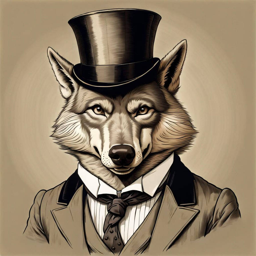 19th Century Anthro Wolf By Geedirosso On Deviantart