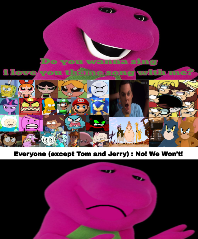 Everyone Says No To Barney by zmcdonald09 on DeviantArt Everyone Says No To Barney by zmcdonald09 on DeviantArt