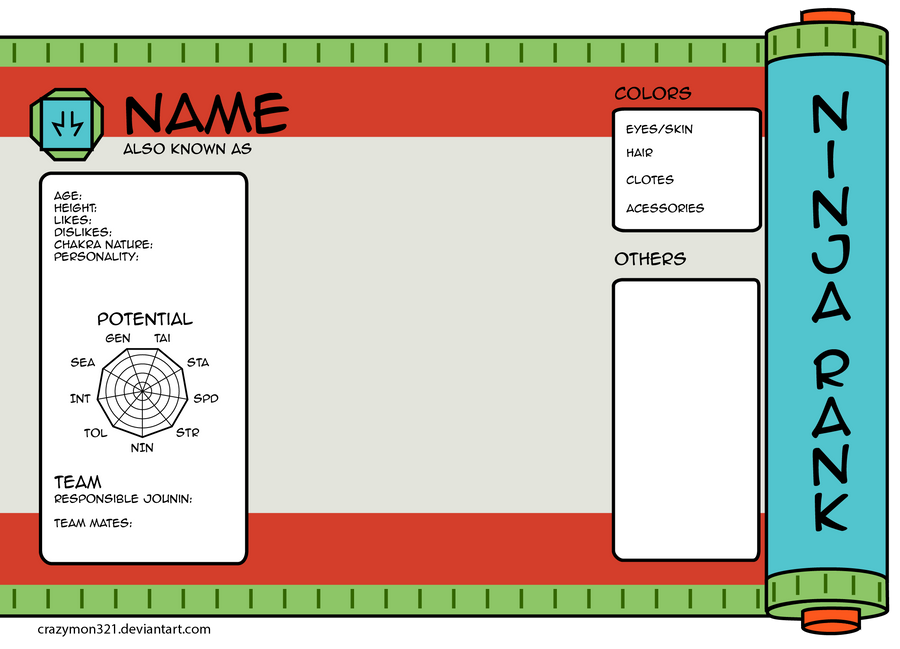 Taki Character Sheet - Blank by crazymon321 on DeviantArt Taki Character Sheet - Blank by crazymon321 on DeviantArt