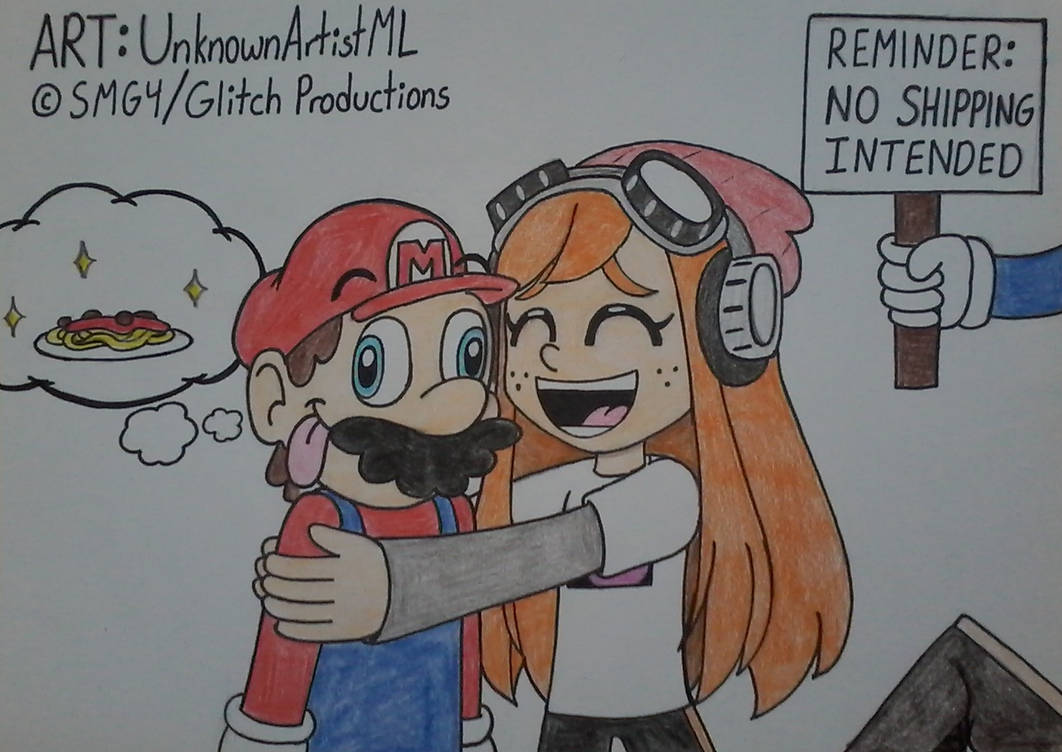 Meggy hugs Mario by UnknownArtistML on DeviantArt Meggy hugs Mario by UnknownArtistML on DeviantArt
