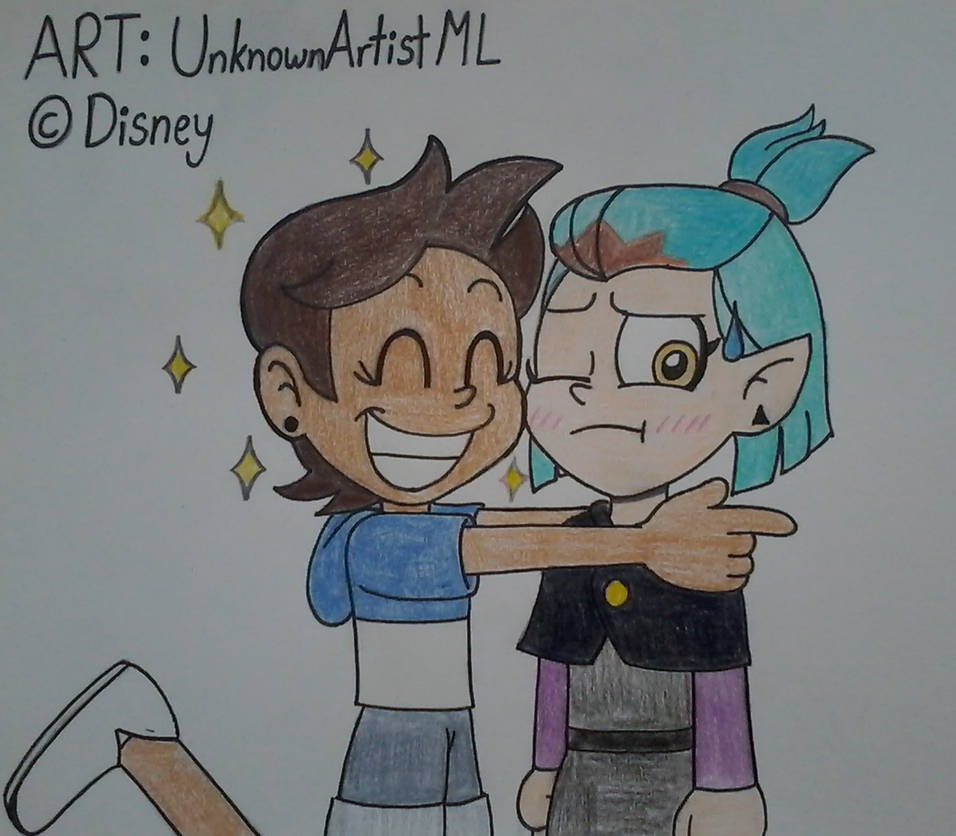 Luz Hugs Amity By Unknownartistml On Deviantart