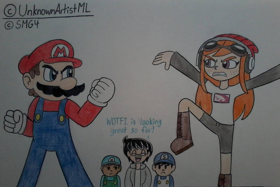 SMG4: Mario vs Meggy by UnknownArtistML on DeviantArt SMG4: Mario vs Meggy by UnknownArtistML on DeviantArt