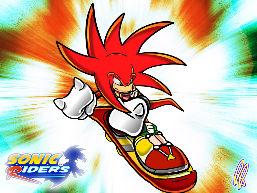 Knuckles Sonic Riders by AdoubleA on DeviantArt