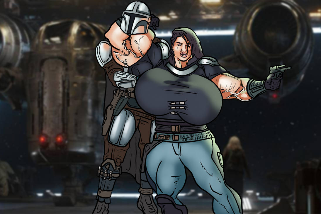 Commission Cara Dune Takes Down The Mandalorian By Bunsofbrawn On